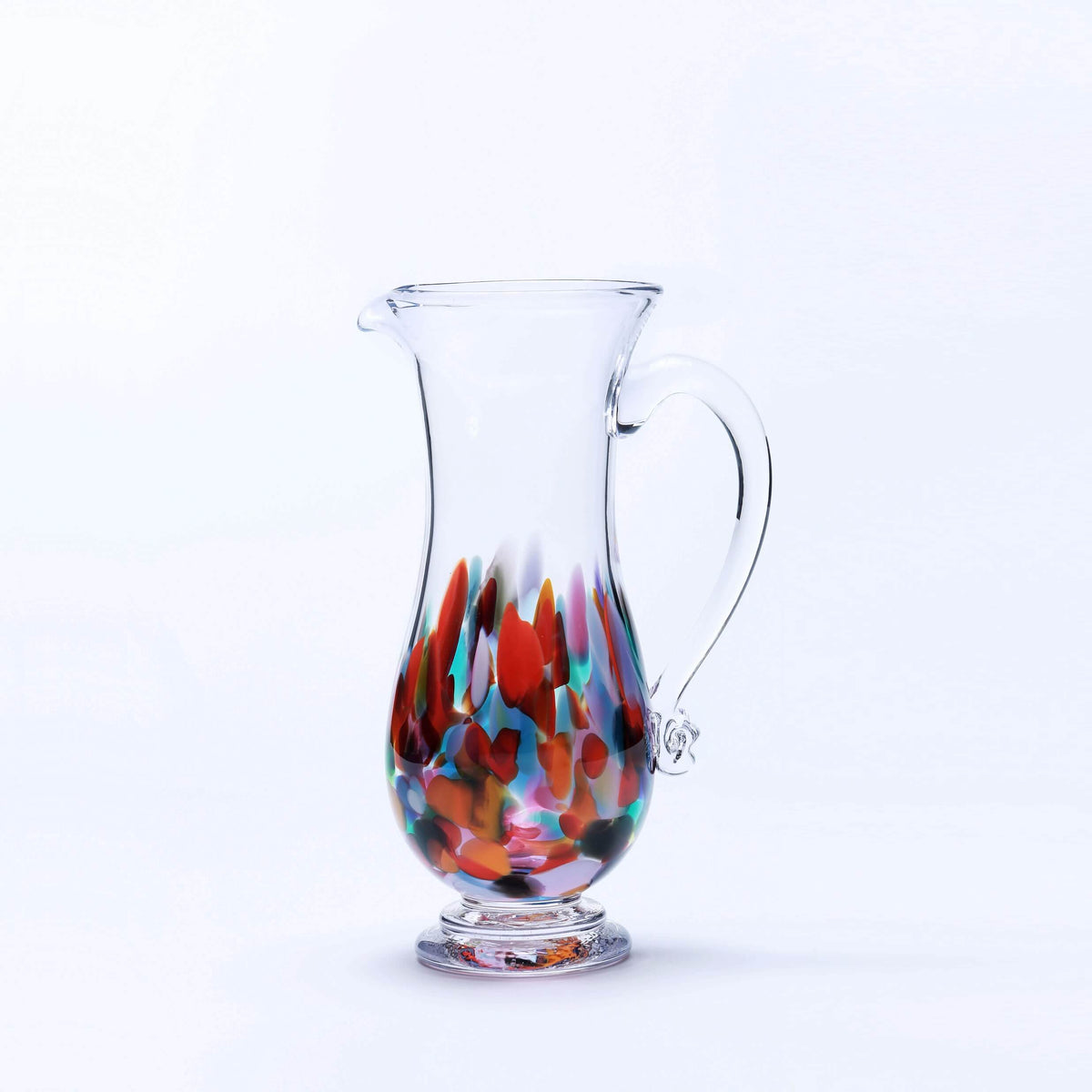 Festival Large Handmade Glass Water Jug | Jerpoint Glass Studio ...