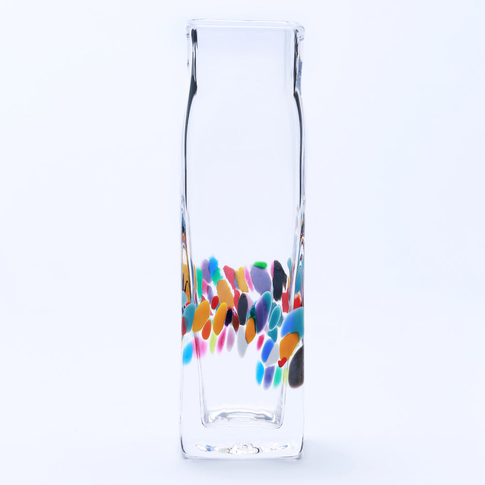 Festival Small Square Glass Vase | Jerpoint Glass Studio | Jerpoint Glass