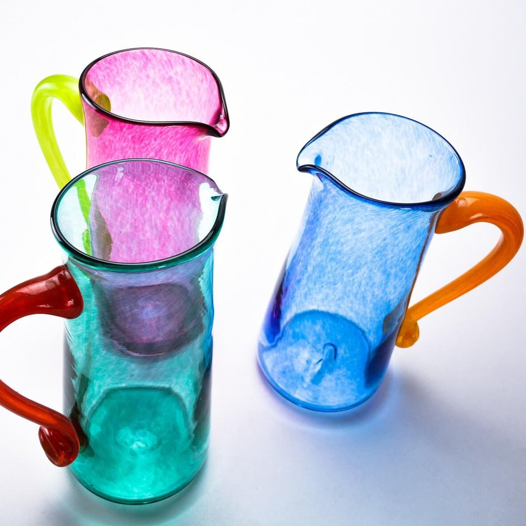 Coloured Glass Jugs | Blown Glass from Jerpoint Glass Studio | Jerpoint ...